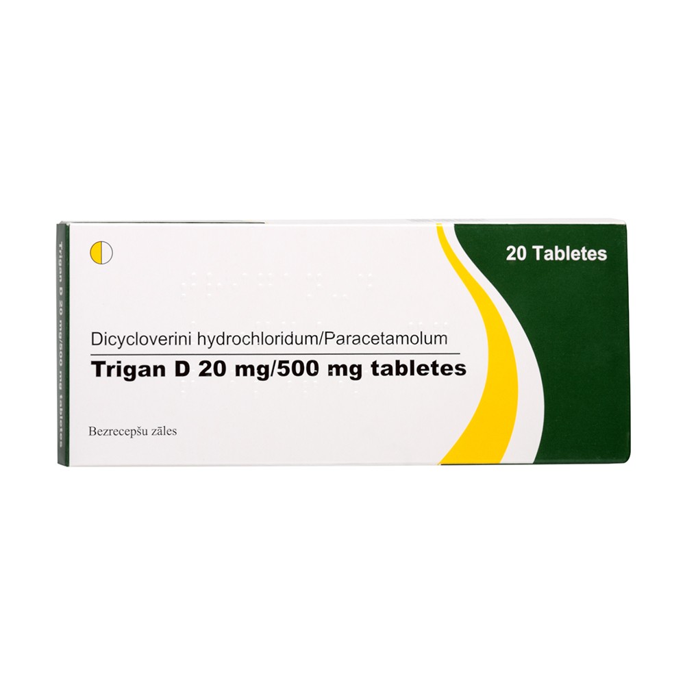 Trigan D 20 mg/500 mg tabletes N20 | BENU.LV – tava apti