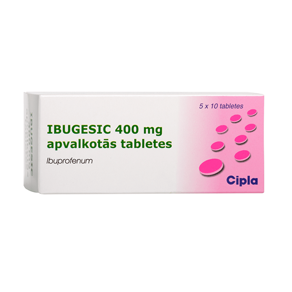 Ibugesic 400 mg apvalkotās tabletes N50 | BENU.LV – apti