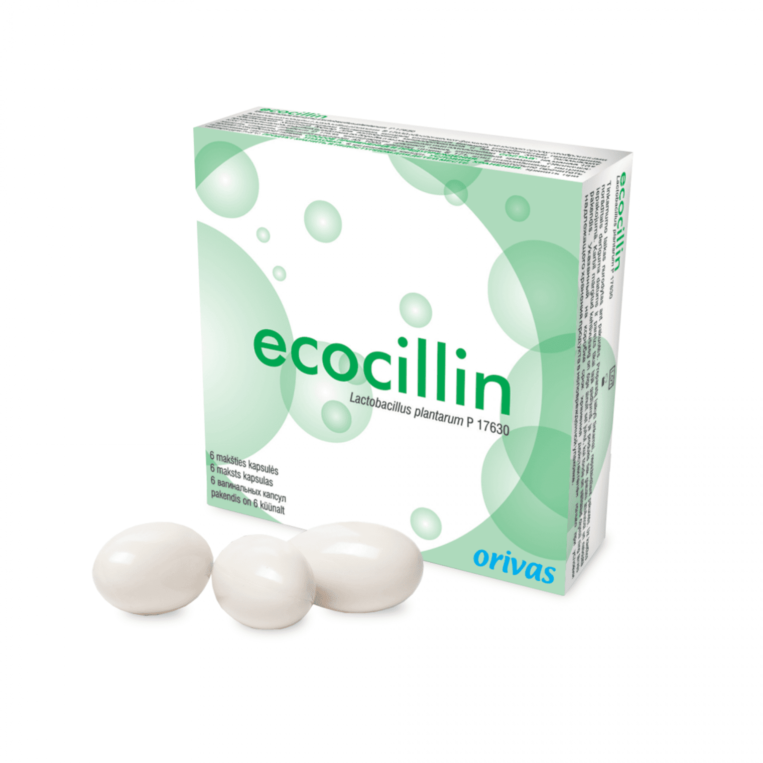ECOCILLIN vaginālās kapsulas N6 | BENU.LV – aptieka klik