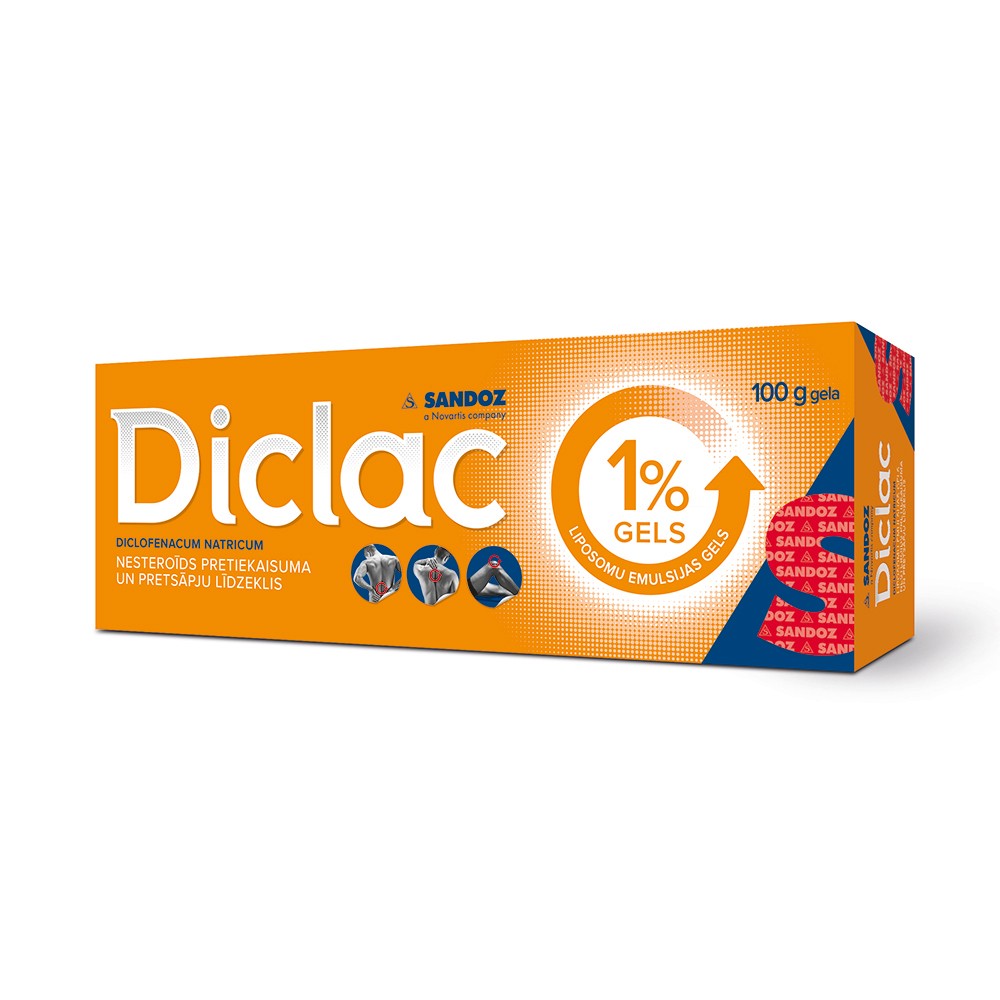 DICLAC 1% gels 100 g | BENU.LV – aptieka klikšķa attālum
