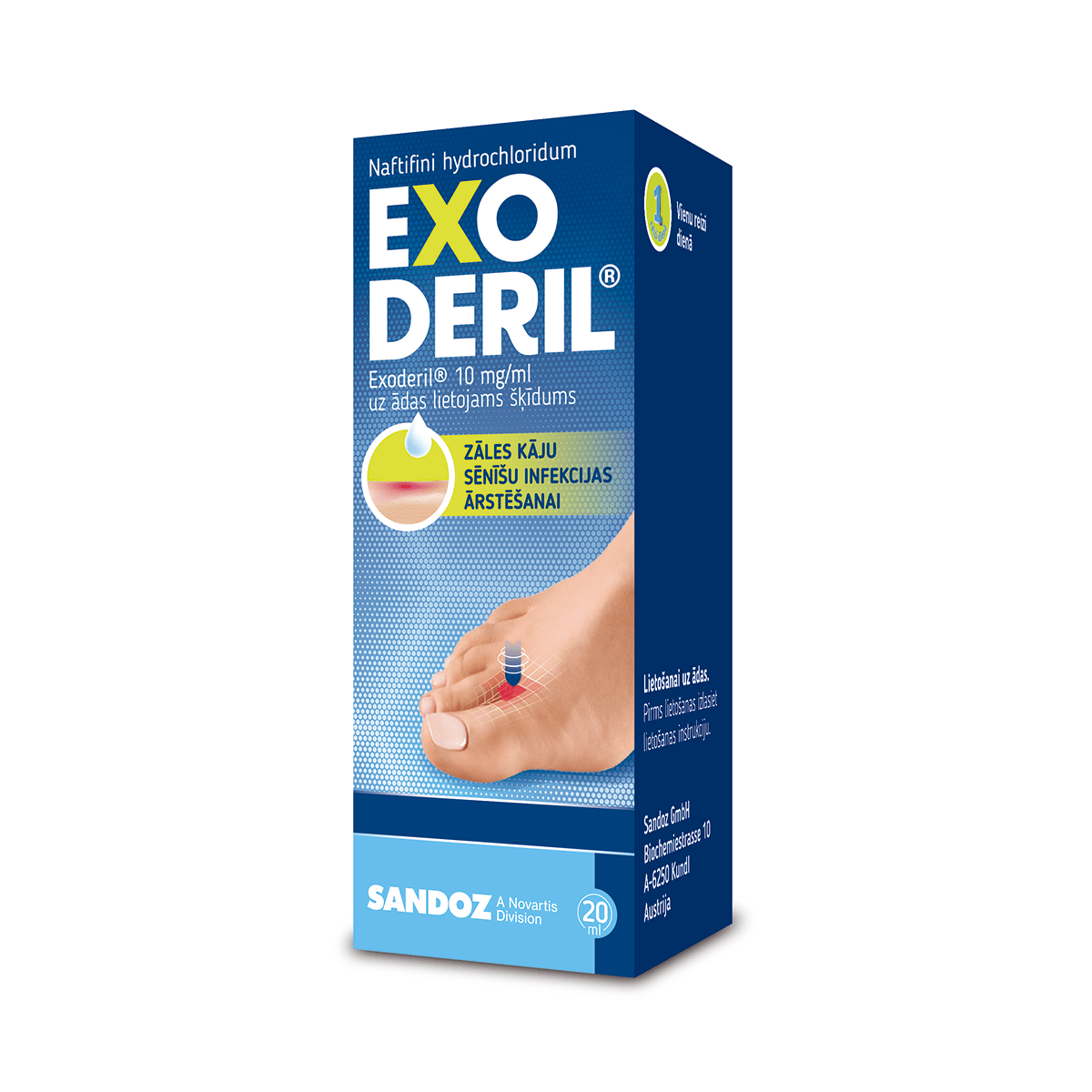 EXODERIL 10mg/ml šķīdums 20 ml | BENU.LV – aptieka klik