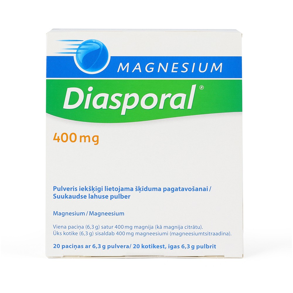 MAGNESIUM DIASPORAL 400mg pulveris N20 | BENU.LV – apti