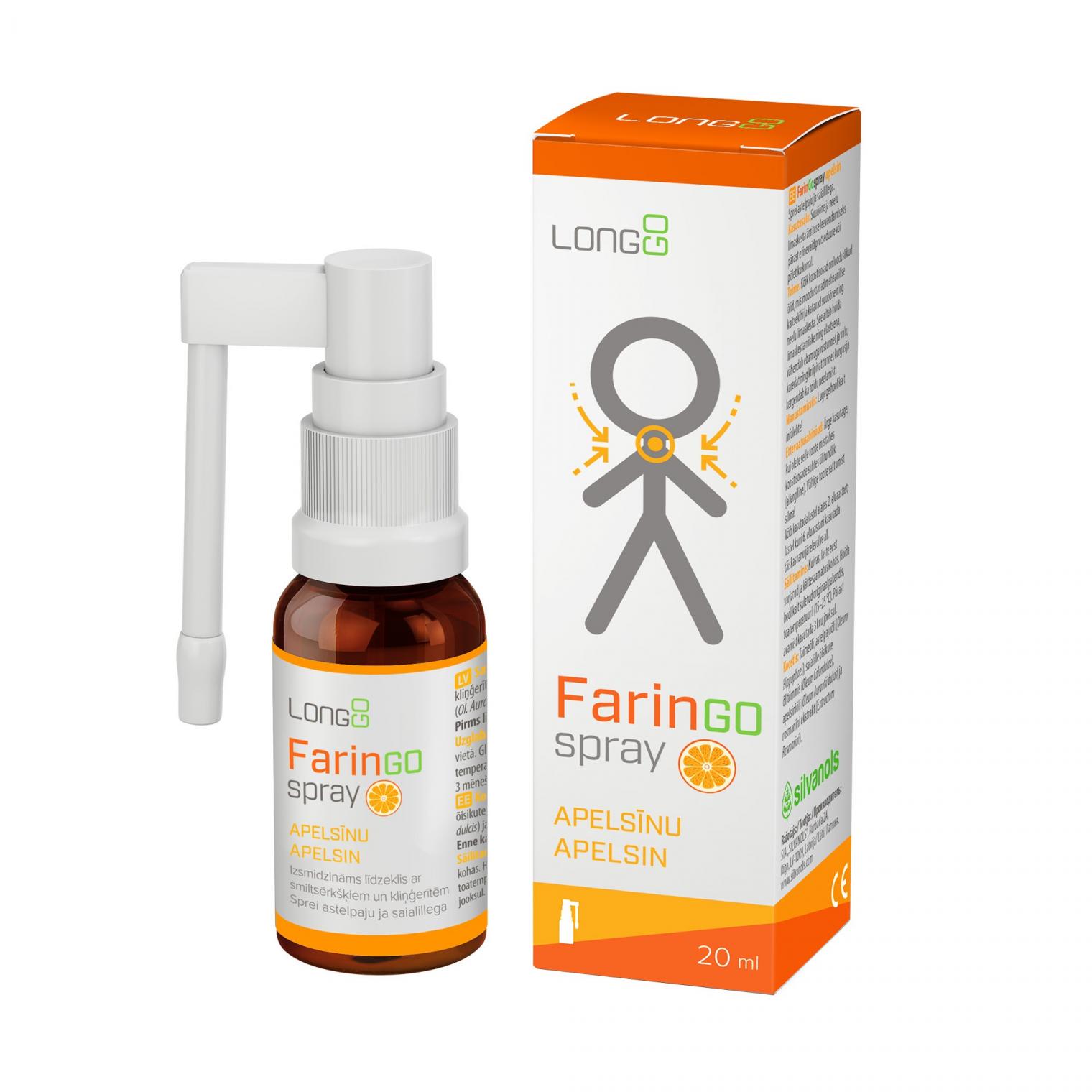 FarinGospray apelsīnu aerosols 20 ml N1 | BENU.LV – apti