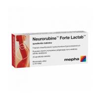NEURORUBINE Forte Lactab apvalkotas tabletes N20 | BE