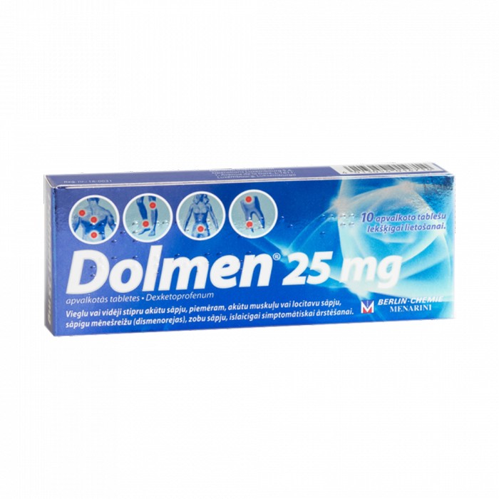 DOLMEN 25 mg tabletes N10 | BENU.LV – aptieka klikšķa