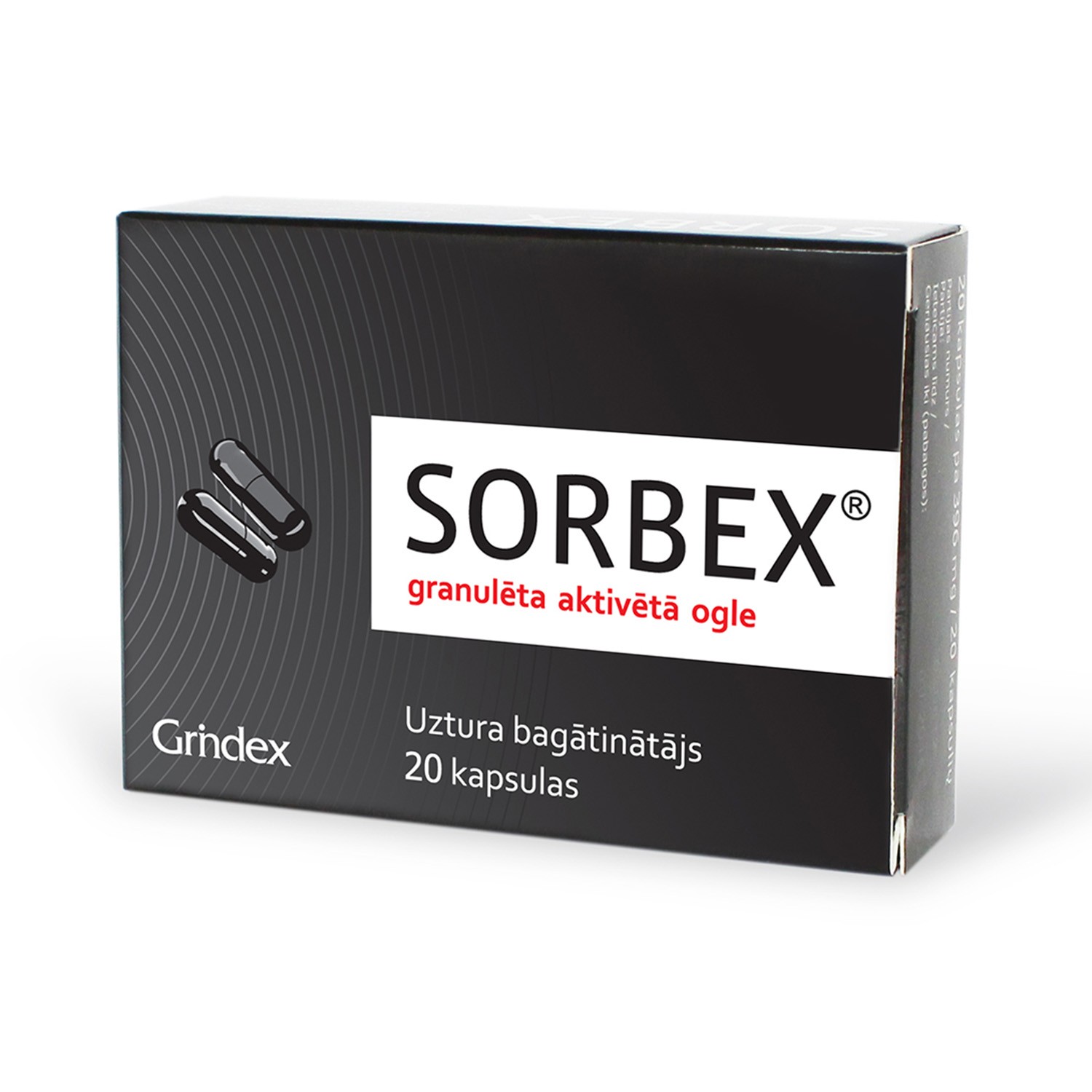 SORBEX® granulēta aktivētā ogle, kapsulas N20 | BENU ...