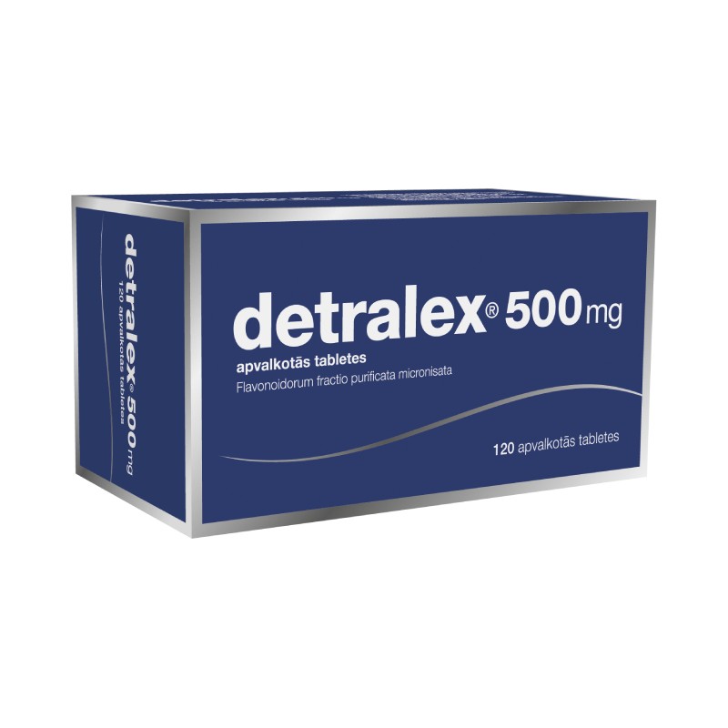 DETRALEX 500mg apvalkotās tabletes N120 | BENU.LV ...