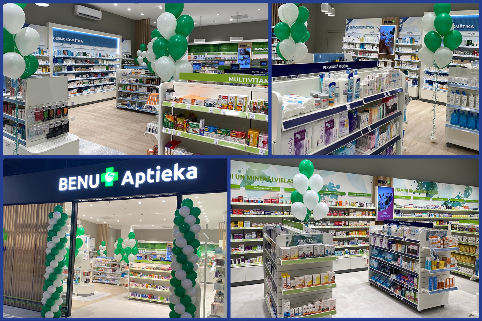 Durvis pēc remonta vērusi BENU Aptieka t/c Olimpia